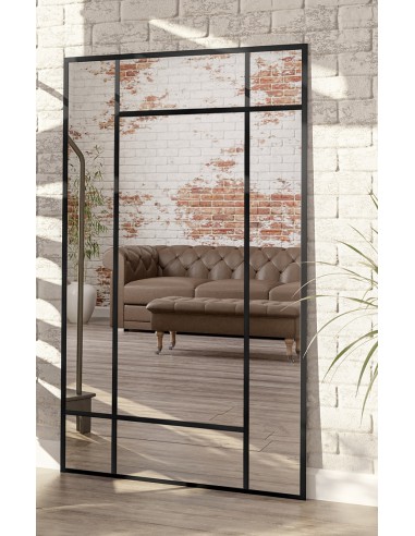 Lustro loft ze szprosami - HEKTOR - kolor ramy do wyboru